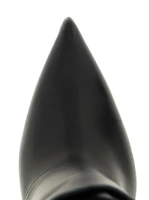 Balmain Twist Calf Leather Boots