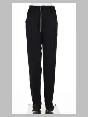 MAISON MARGIELA Silk-blend Trousers - Black