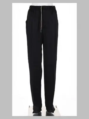 MAISON MARGIELA Silk-blend Trousers - Black