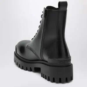 Balenciaga Leather Combat Boots