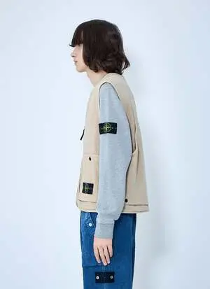 Stone Island Cotton Twill Utility Vest