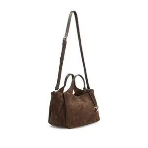 TOD'S Suede Tote Bag - Brown