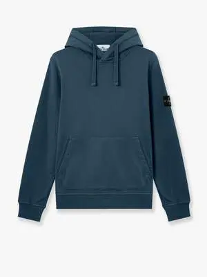 Stone Island Cotton Sweatshirt With Side Logo Patch - Multicolor