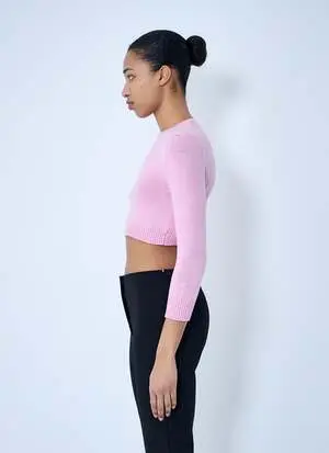 JIL SANDER Cropped Knit Sweater