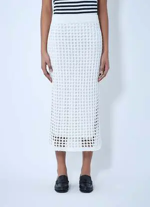 Max Mara Crochet Midi Skirt