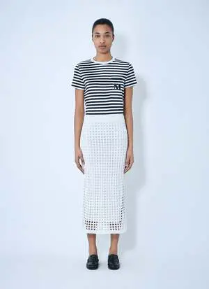 Max Mara Crochet Midi Skirt