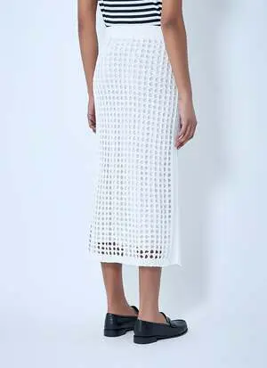 Max Mara Crochet Midi Skirt