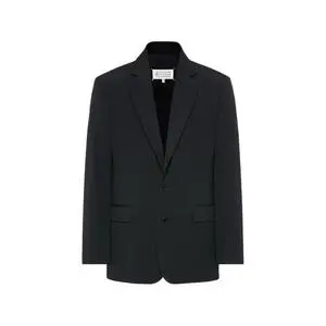 MAISON MARGIELA Wool Single-breasted Blazer - Black