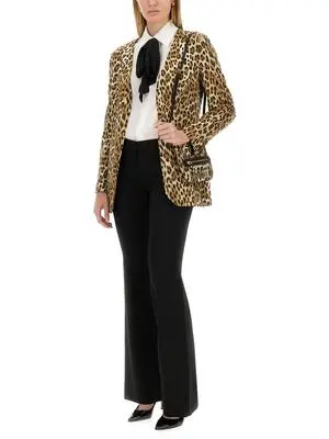 Moschino Animal Print Blazer