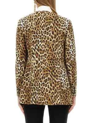Moschino Animal Print Blazer