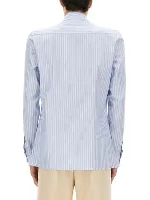 Valentino Garavani Cotton Oxford Shirt With Toggle