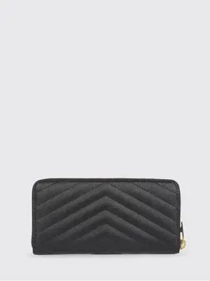Saint Laurent Cassandre Matelasse Wallet - Black