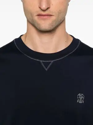 Brunello Cucinelli Logo Cotton T-shirt