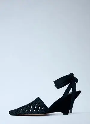 Jacquemus Woven Wedge Sandals