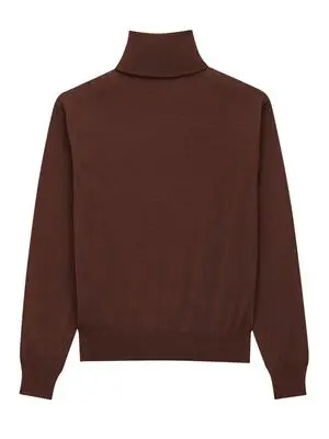Saint Laurent Turtleneck Pullover In Cashmere, Wool And Silk