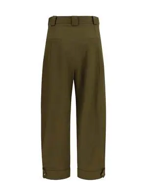 Max Mara Adorni Cropped Pants - Green