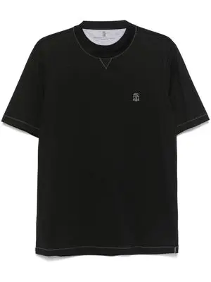 Brunello Cucinelli Logo Cotton T-shirt