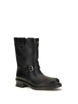 Valentino Garavani Nappa Leather Ankle Boots