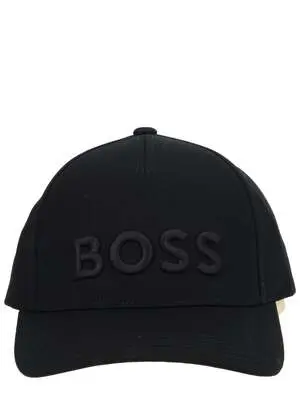 BOSS Cappello Da Baseball In Cotone - Black