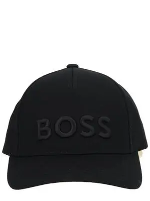 BOSS Cappello Da Baseball In Cotone - Black