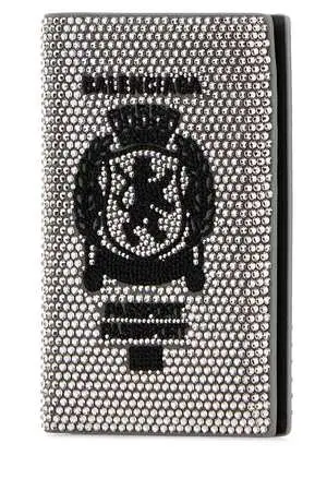 Balenciaga Embellished Leather Passport Holder