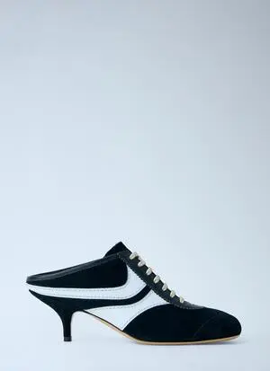 Dries Van Noten Lace-up Mule Heels - Black