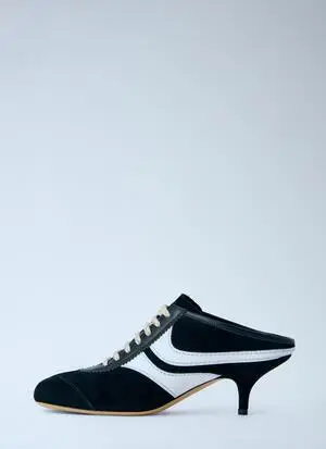 Dries Van Noten Lace-up Mule Heels - Black