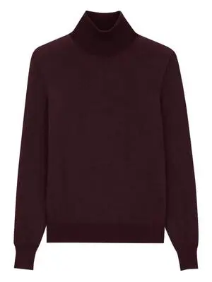 Saint Laurent Wool Turtleneck Sweater - Red