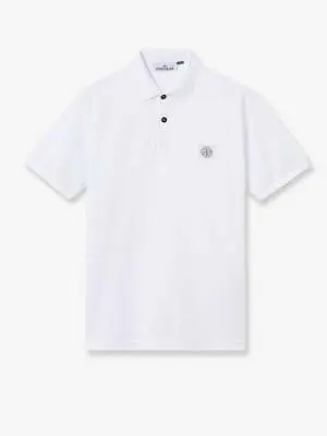 Stone Island Organic Cotton Polo Shirt - White