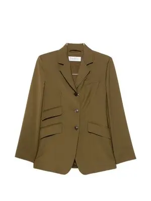 Max Mara Wool Single-breasted Jacket - Multicolor
