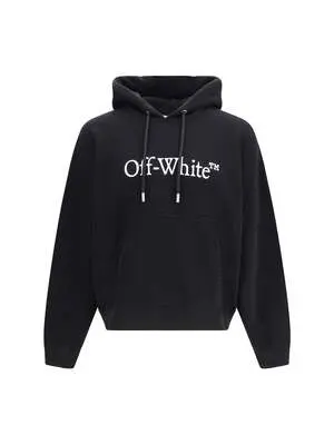 Off-White Big Logo Bookkish Over Hoodie - Black