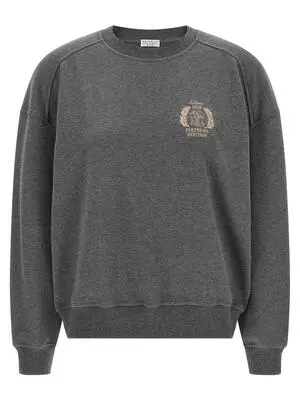 Brunello Cucinelli Drop Shoulder Sweatshirts Hoodies For Women
