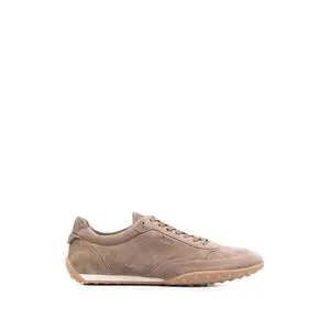 TOD'S Suede Low-top Sneakers - Cream