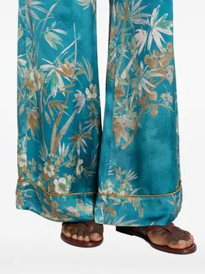 FORTE_FORTE Printed Satin Trousers