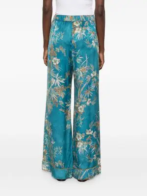 FORTE_FORTE Printed Satin Trousers