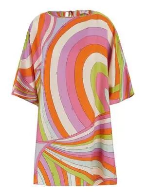 Emilio Pucci Multicolored Swimsuit With Print And Tech Fabric For - Multicolor