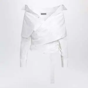 Balenciaga Wrap Shirt - White