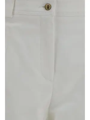 Max Mara Adorni Cropped Pants - White
