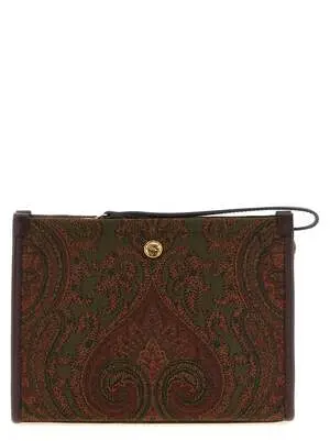 Etro Medium Jacquard Pouch - Multicolor