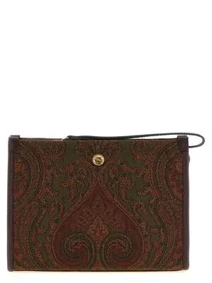 Etro Medium Jacquard Pouch - Multicolor