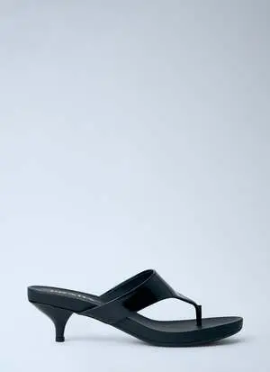 Prada Patent Leather Thong Sandals