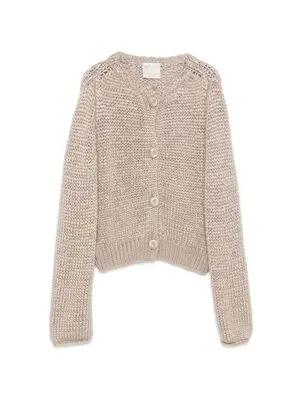 FORTE_FORTE Cashmere Blend Kitted Cardigan - Multicolor