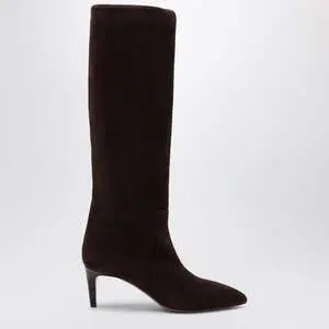 Paris Texas Suede Pointed-toe Boots - Brown