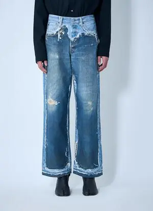 Acne Studios Trompe-l'oeil Jeans - Blue