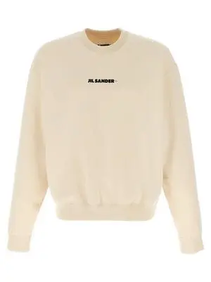 JIL SANDER Jil Sander Men Logo Sweatshirt Cream