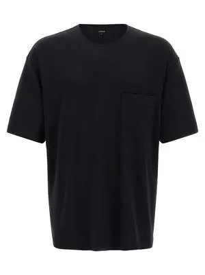 LEMAIRE Cotton And Silk T-shirt - Black