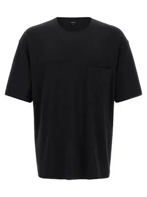 LEMAIRE Cotton And Silk T-shirt - Black