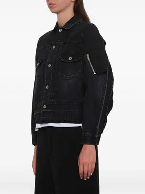 Sacai Denim And Nylon Blouson Jacket