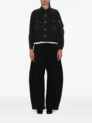 Sacai Denim And Nylon Blouson Jacket