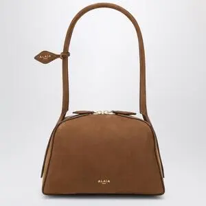 Alaïa Small Le Bouledogue Bag In Light Nubuck - Brown
